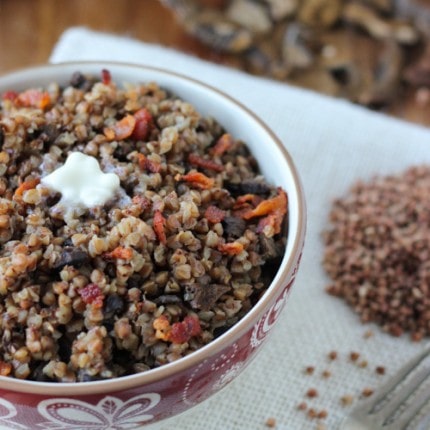 Buckwheat Kasha With Mushrooms - Гречневая Каша с Грибами - Olga's ...