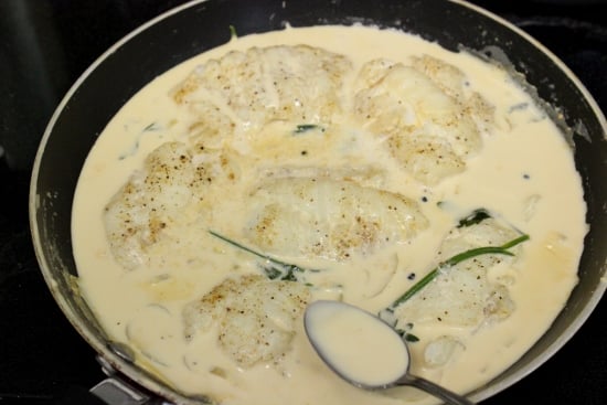 Poached Cod With Dill Sauce - Olga's Flavor Factory