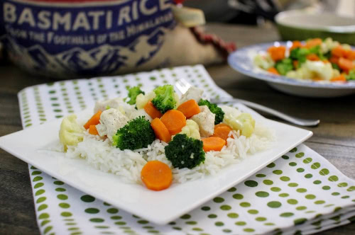 Steamed Lemon Chicken and Rice Dinner - Olga's Flavor Factory