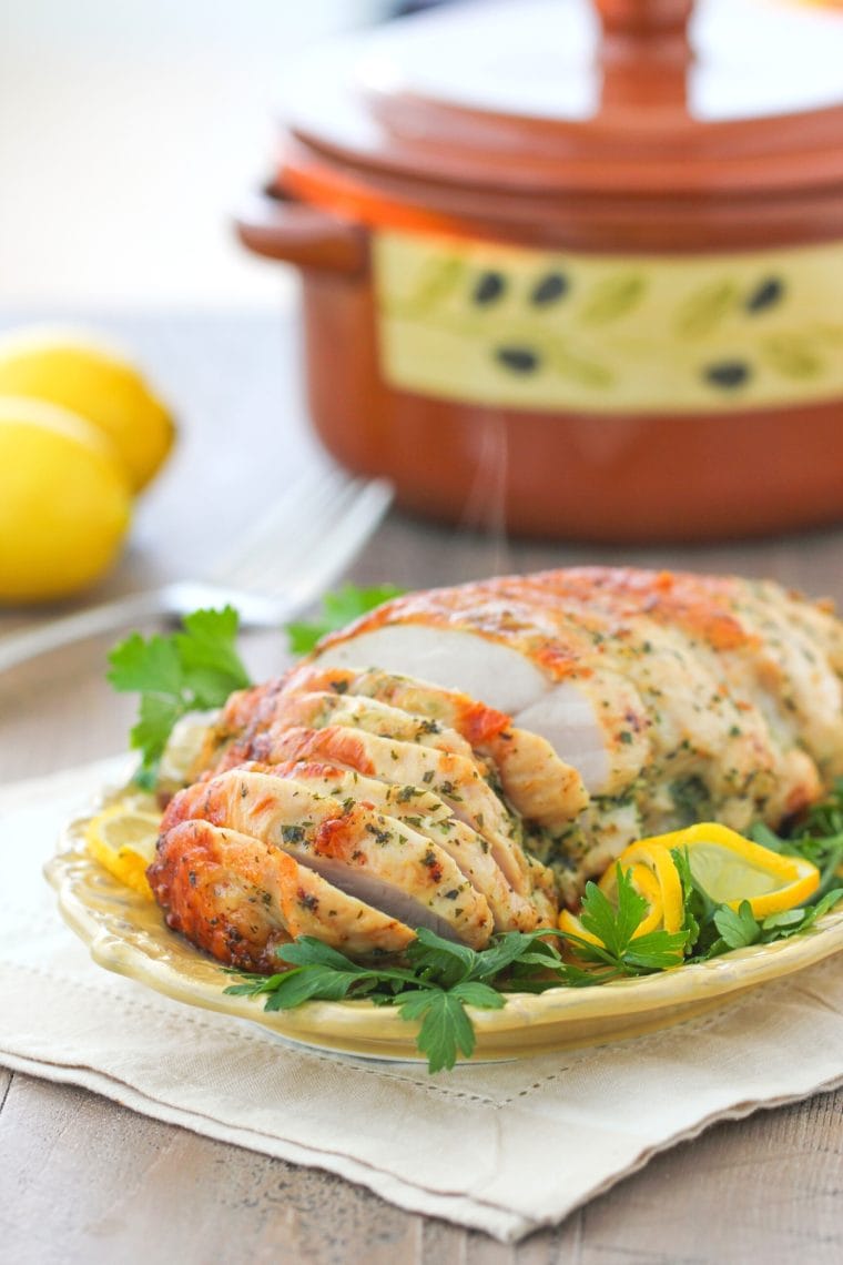 Lemon, Garlic and Herb Roasted Turkey Breast - Olga's Flavor Factory