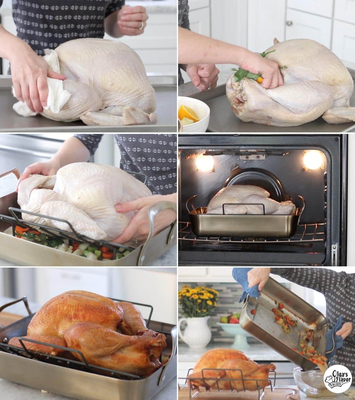 Brined Roast Turkey (Video Recipe) - Olga's Flavor Factory