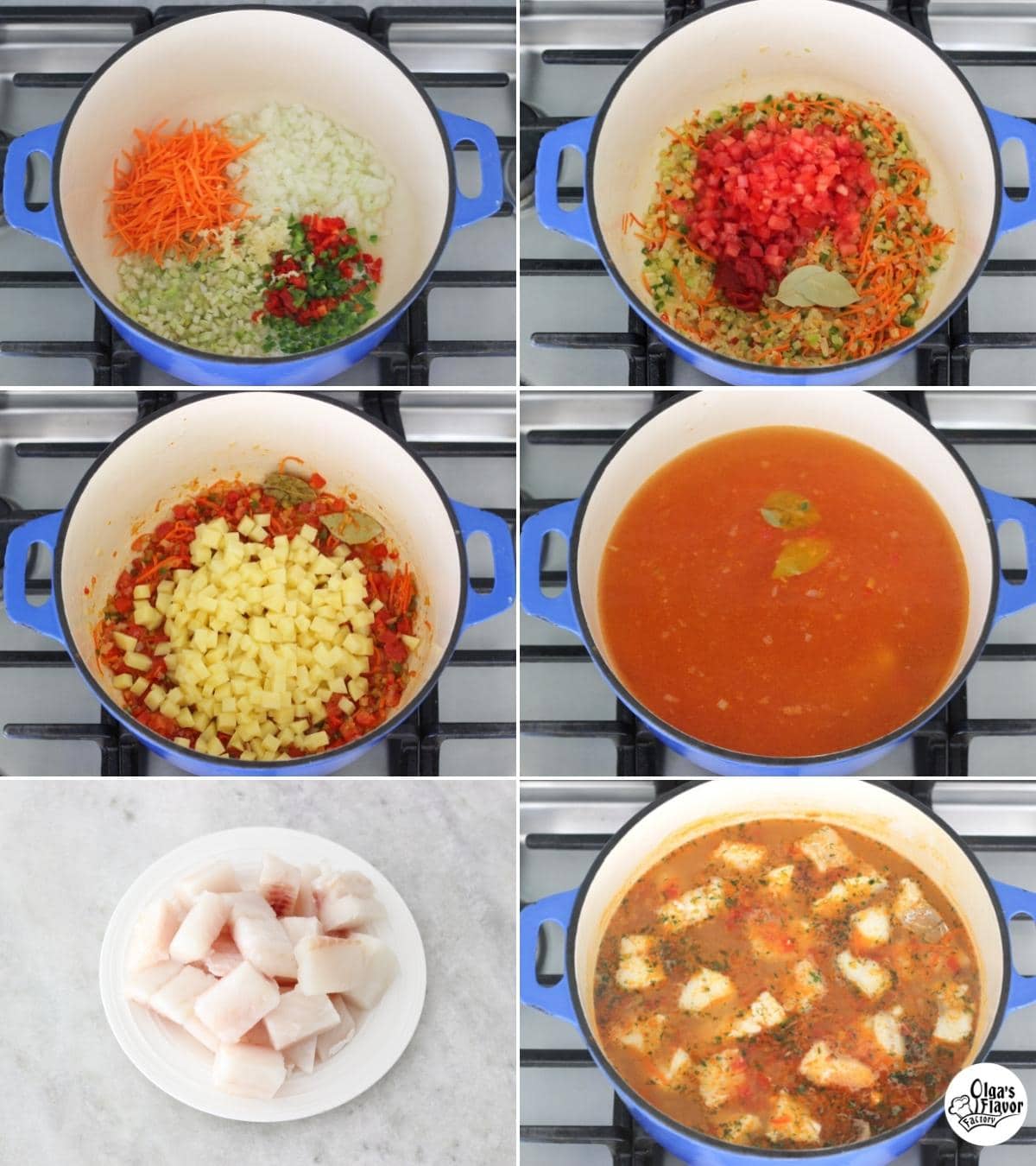 Potato and Cod Soup - Olga's Flavor Factory