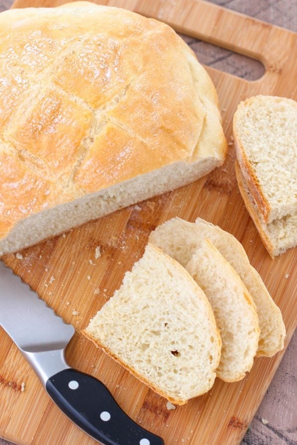 Crusty No-Knead Bread - Olga's Flavor Factory