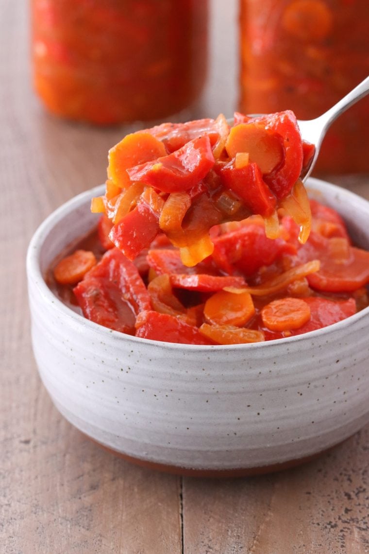 Lecho - Bell Pepper, Tomato and Onion Stew - Olga's Flavor Factory