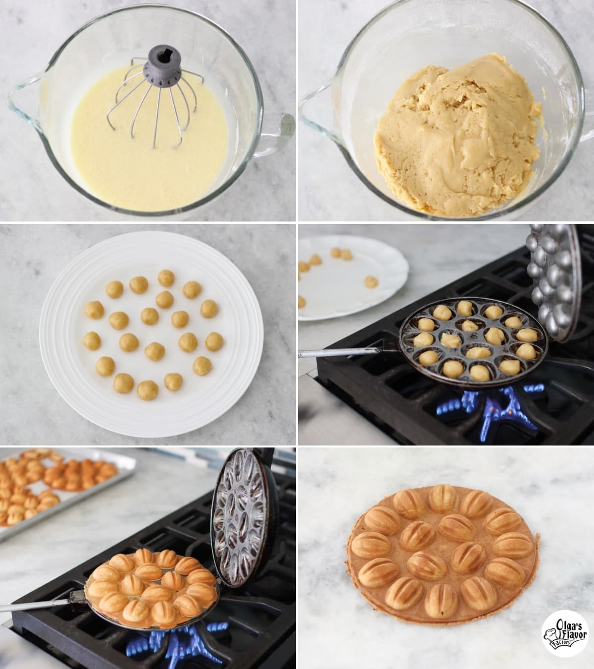 Russian Walnut Shaped Cookies - "Oreshki" - Olga's Flavor Factory